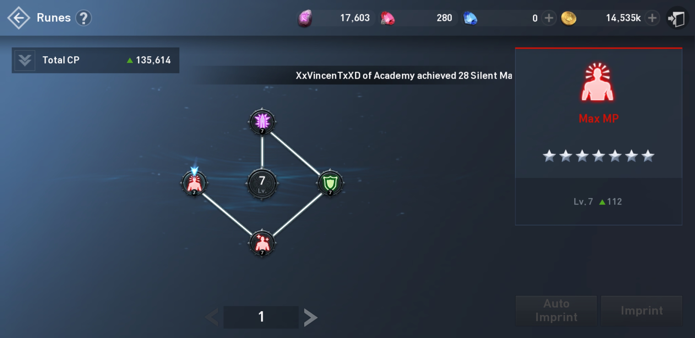 Why can't I imprint runes? Everything is greyed out. | Scrolller