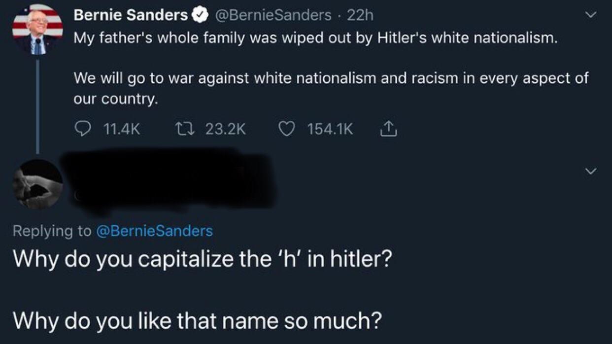 “Why do you capitalize the ‘h’ in Hitler?” | Scrolller
