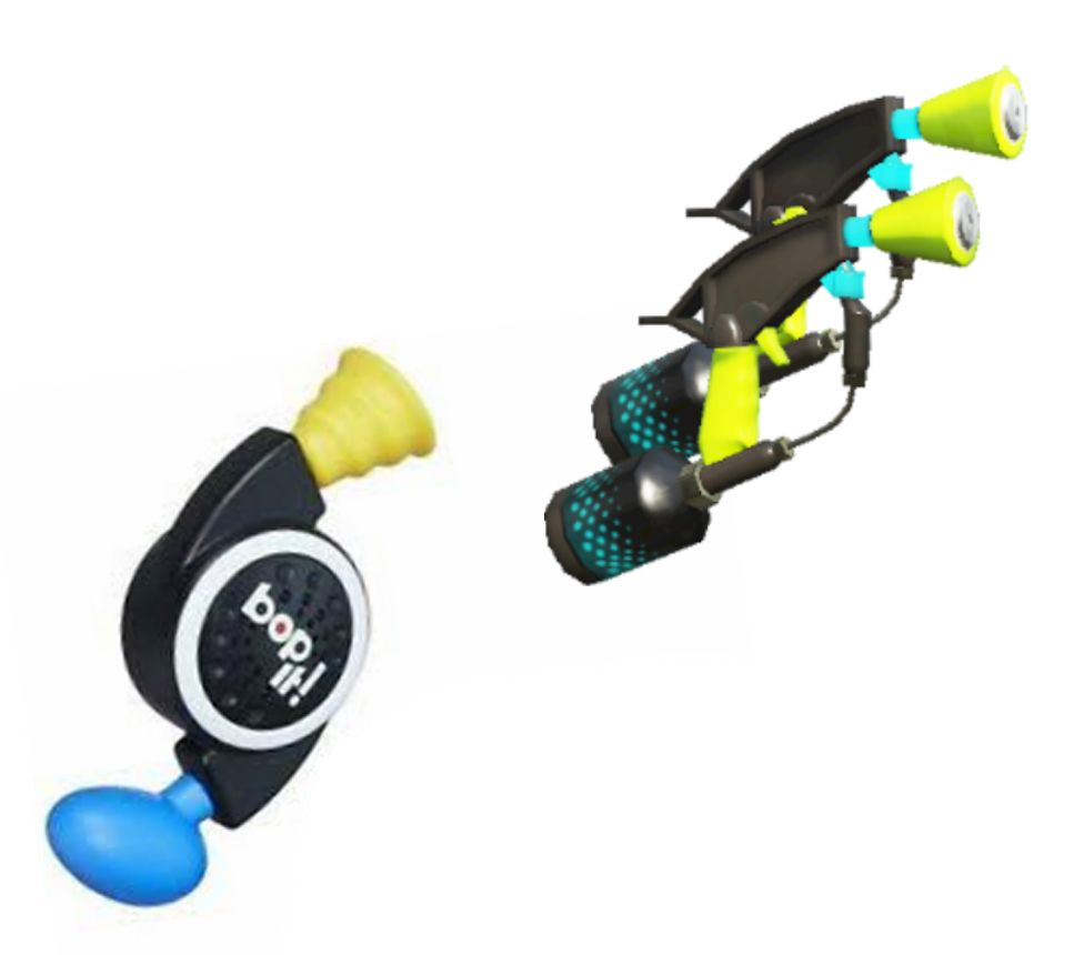 Why does this Bop It look like Splat Dualies lmao. | Scrolller