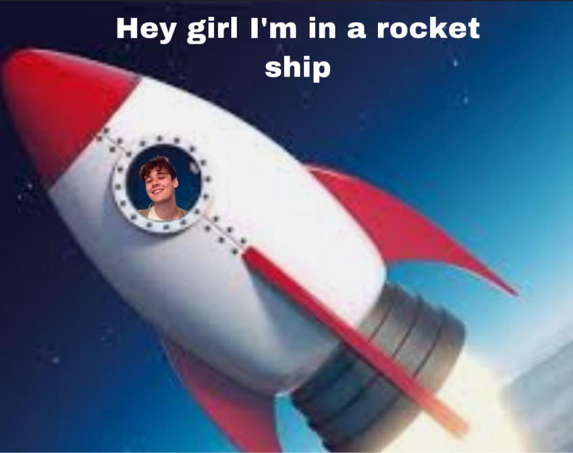 Wilbur in a rocket ship | Scrolller