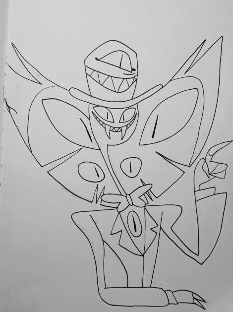 WIP line art for Sir Pentious | Scrolller