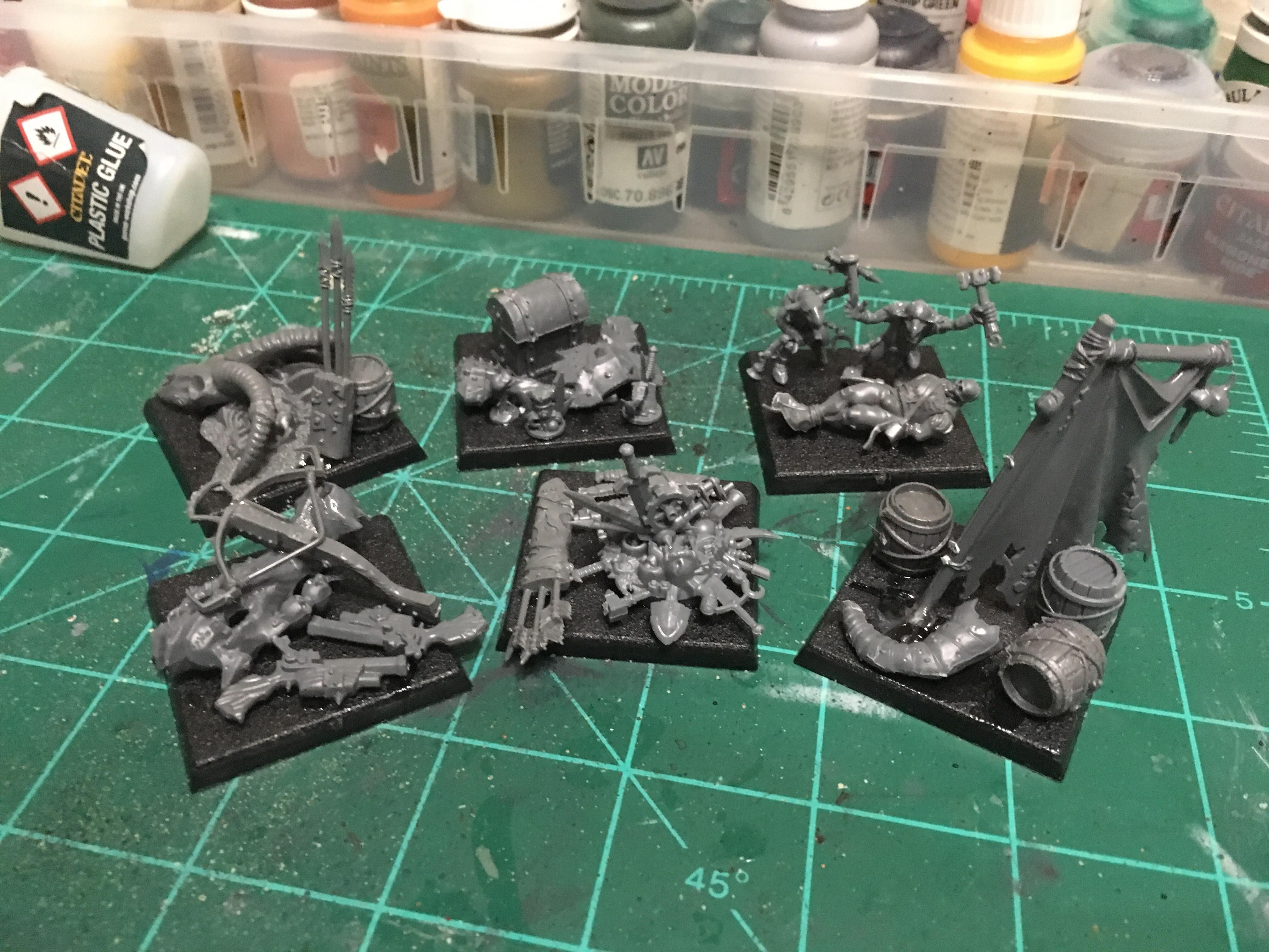 WIP treasure / objective markers made from old warhammer ogre bits!! | Scrolller