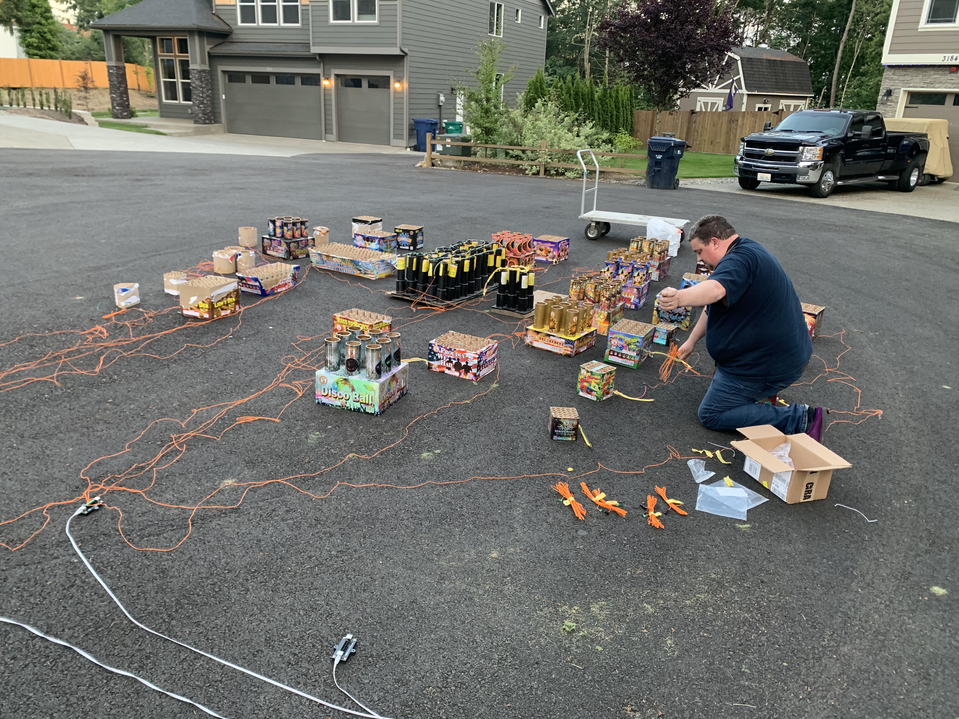 Wiring up the show. | Scrolller