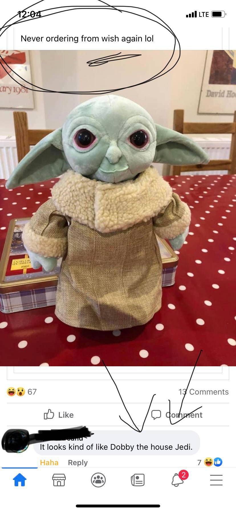 Wish is now offering Dobby the House Jedi | Scrolller