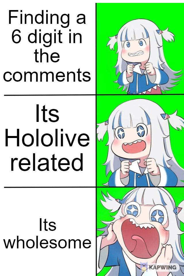 With the new Gura format | Scrolller