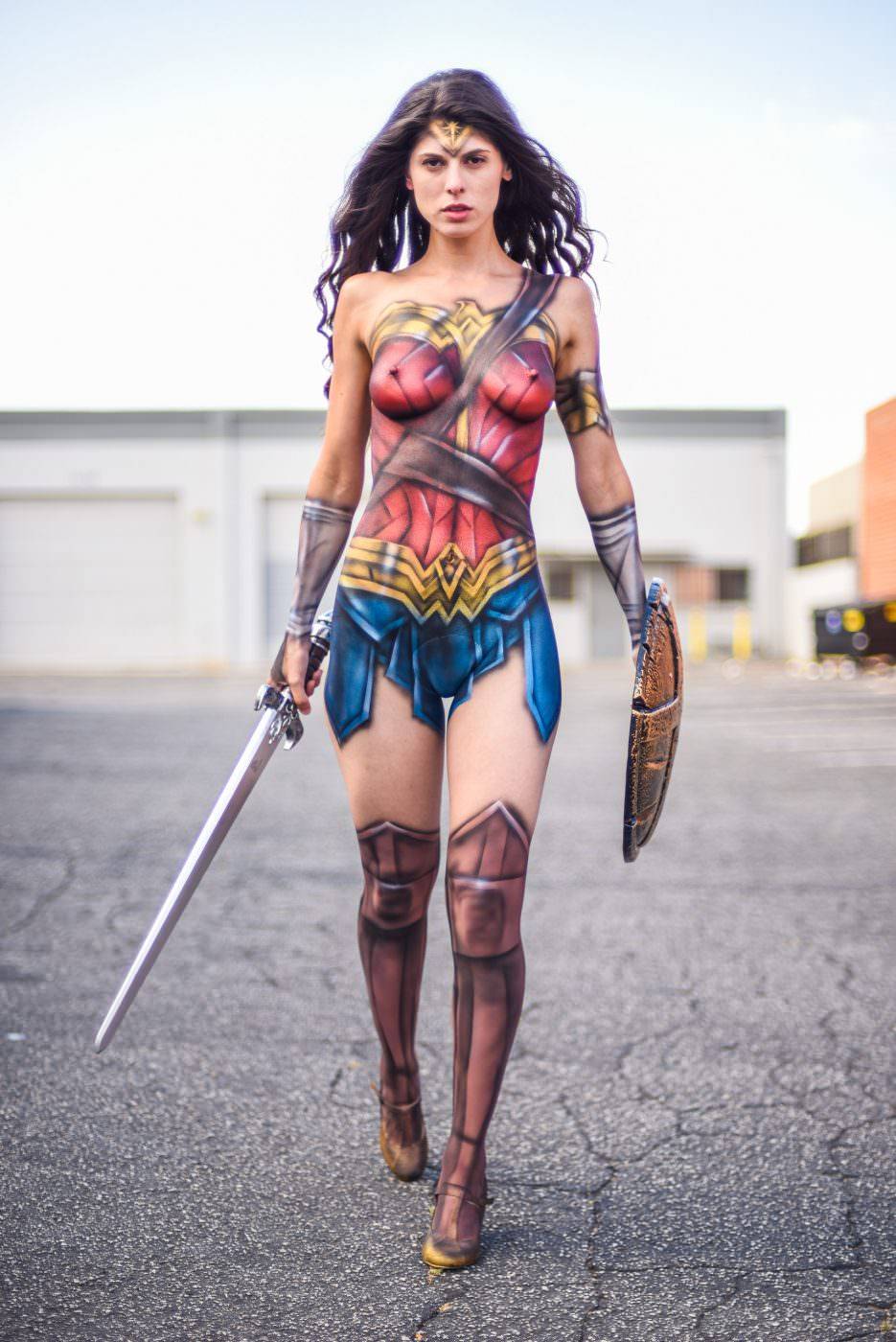 Wonder Woman Body Paint | Scrolller