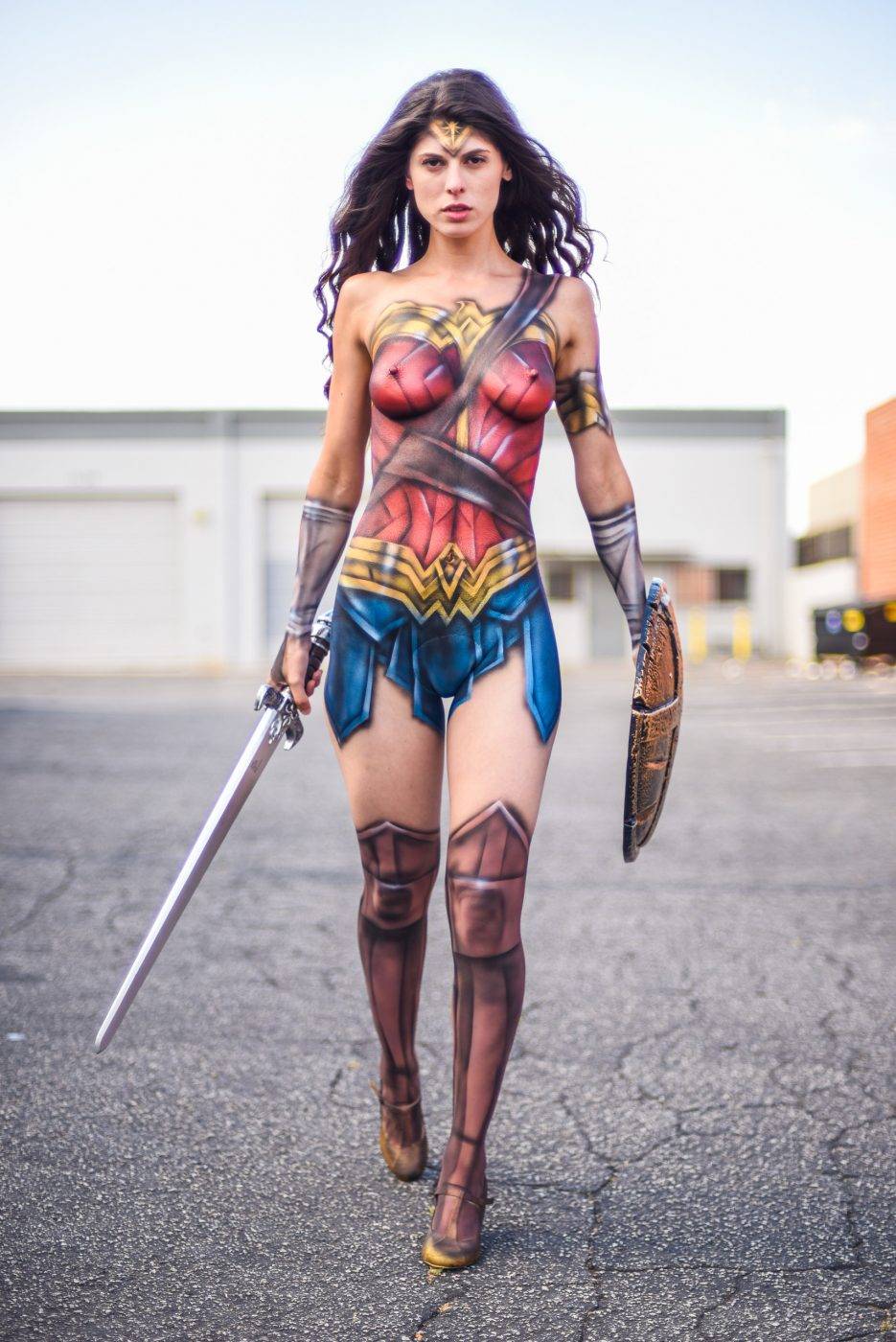 Wonder Woman Bodypaint | Scrolller