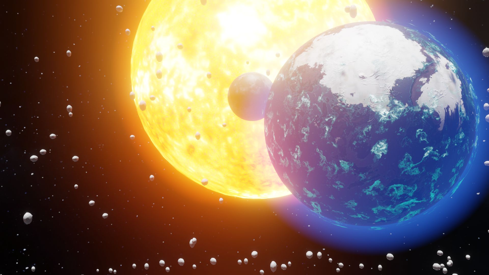 working on a space wallpaper | Scrolller