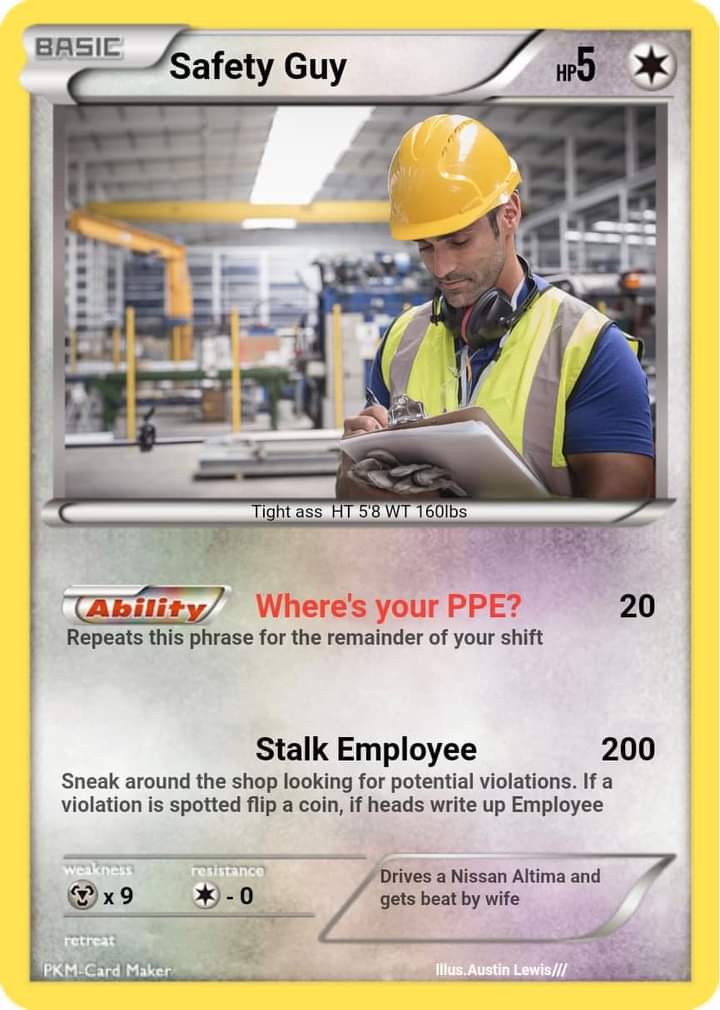 Workplace Safety Trading cards | Scrolller