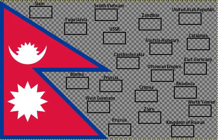 Wow. I had no idea how many countries' flags are included in Nepal's flag | Scrolller