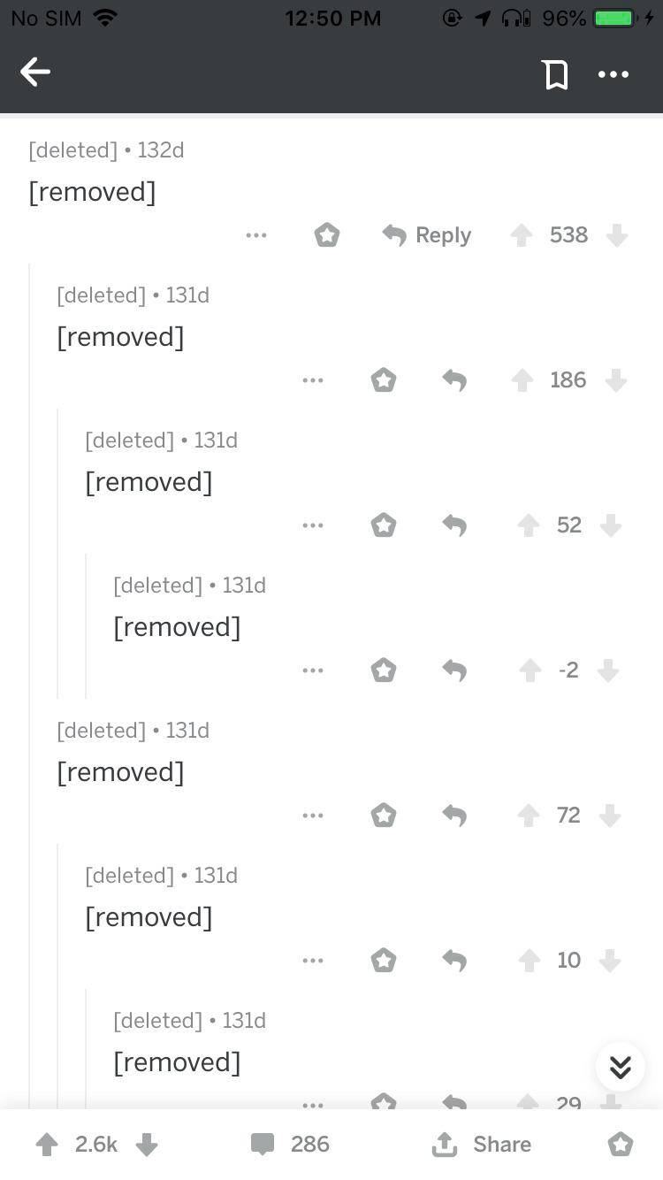 WTF! All of the comments in this post are deleted except for the ones asking why all of the ...