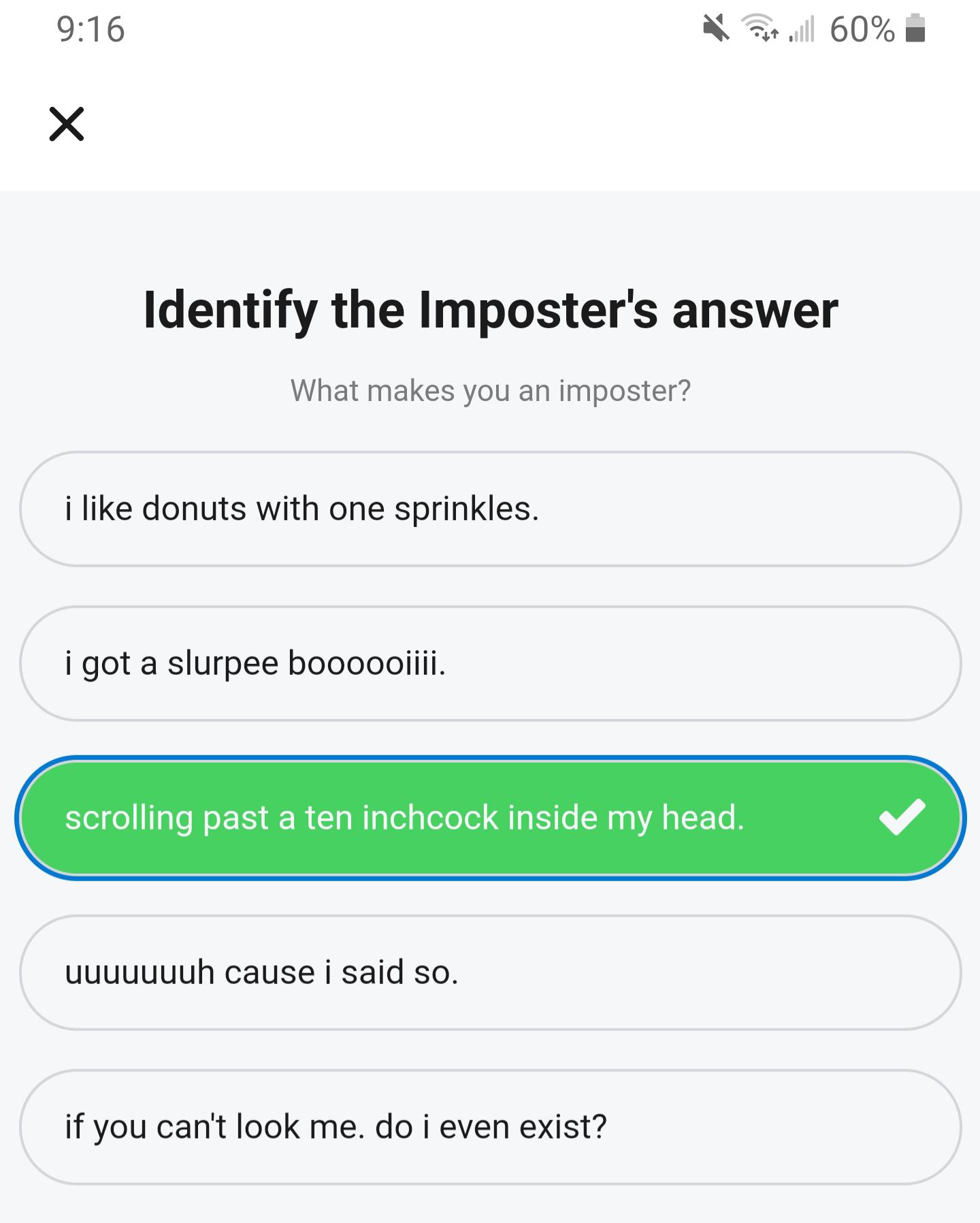 Wtf? How would it even be possible for this to be an answer. | Scrolller