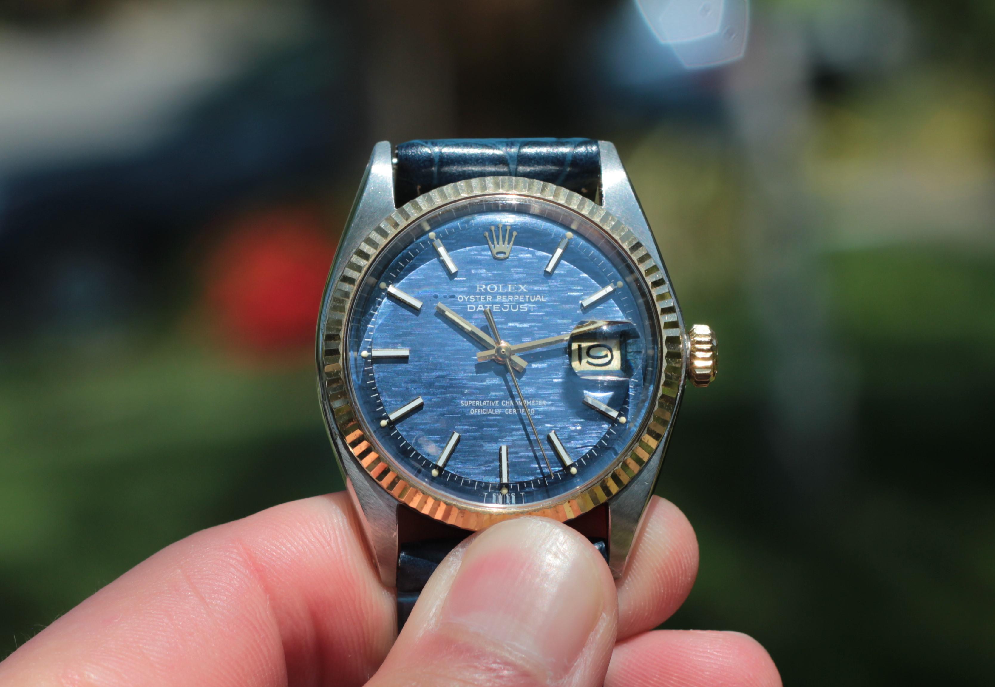 [WTS] Rolex Datejust Ref. 1601 Circa 1972 Actually Rare Blue Mosaic Dial. | Scrolller
