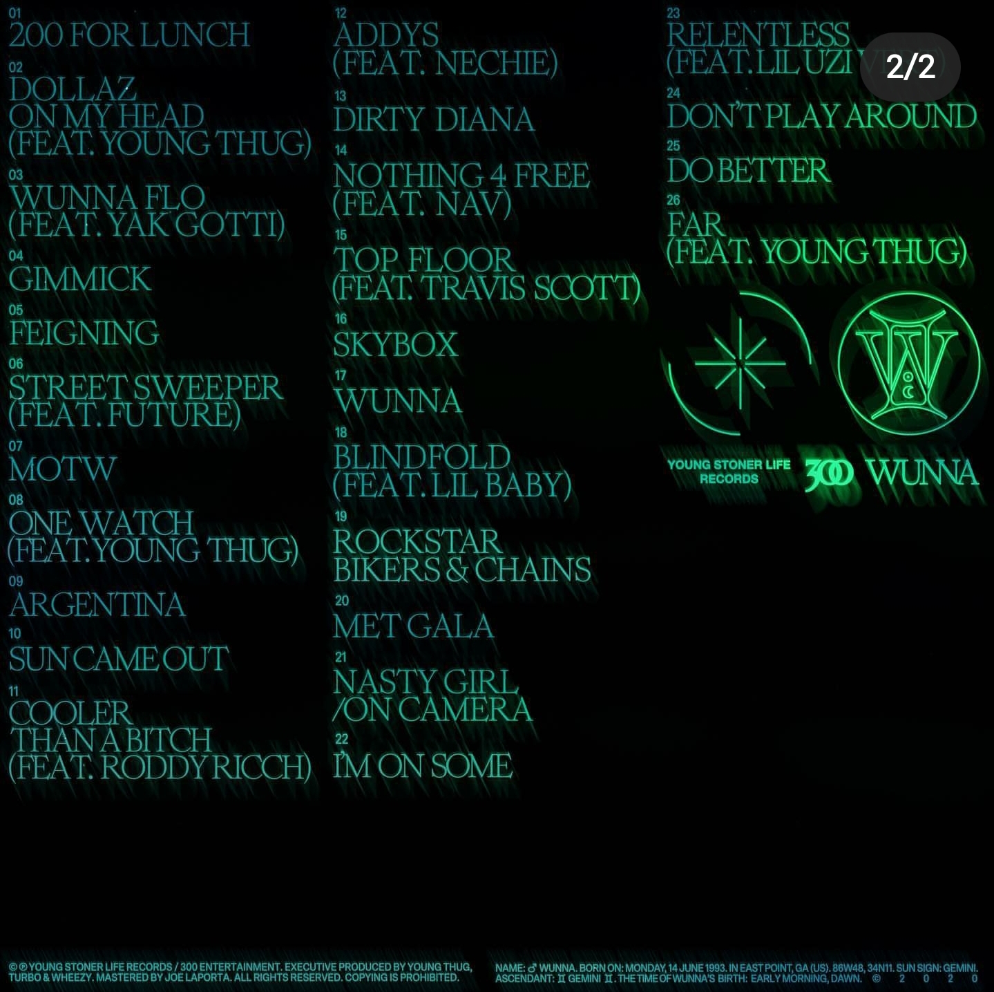 Wunna deluxe tracklist | Scrolller