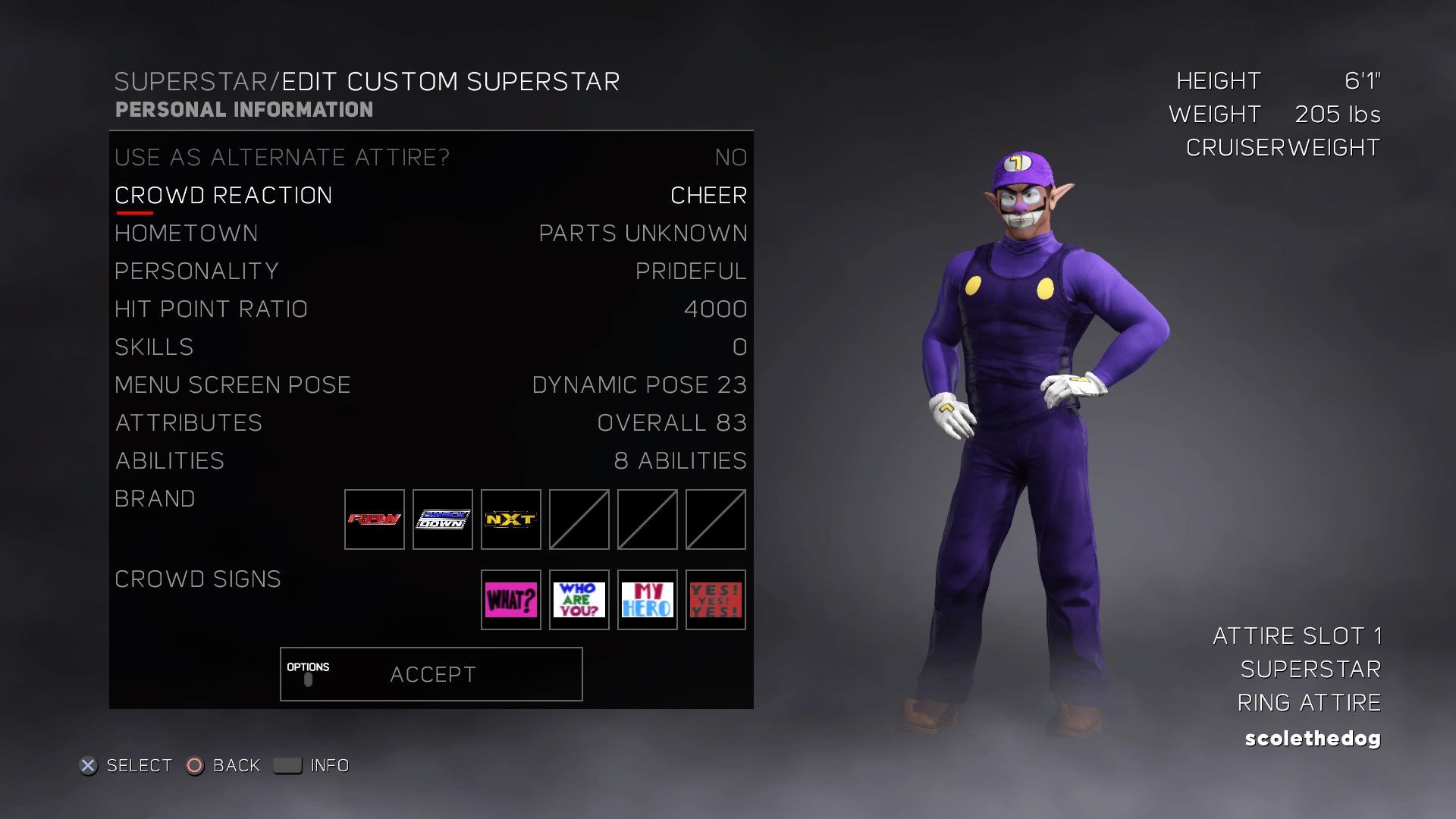 [WWE2K17] Waluigi from the Mario series | Scrolller