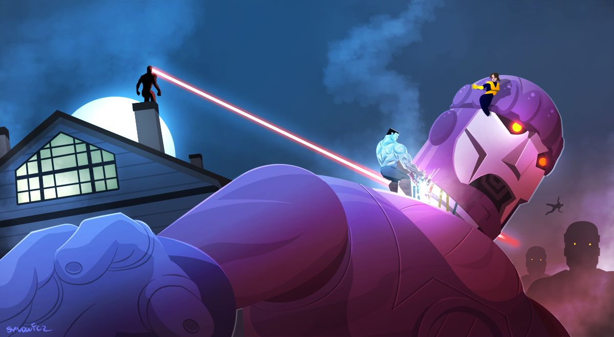 X-Men vs Sentinels by Matt Synowicz | Scrolller