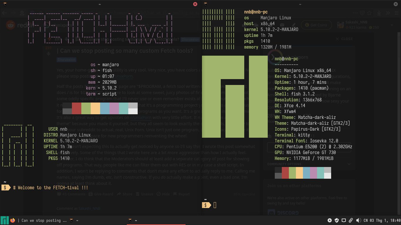 [XFCE] Welcome to the FETCH-tival !!! | Scrolller