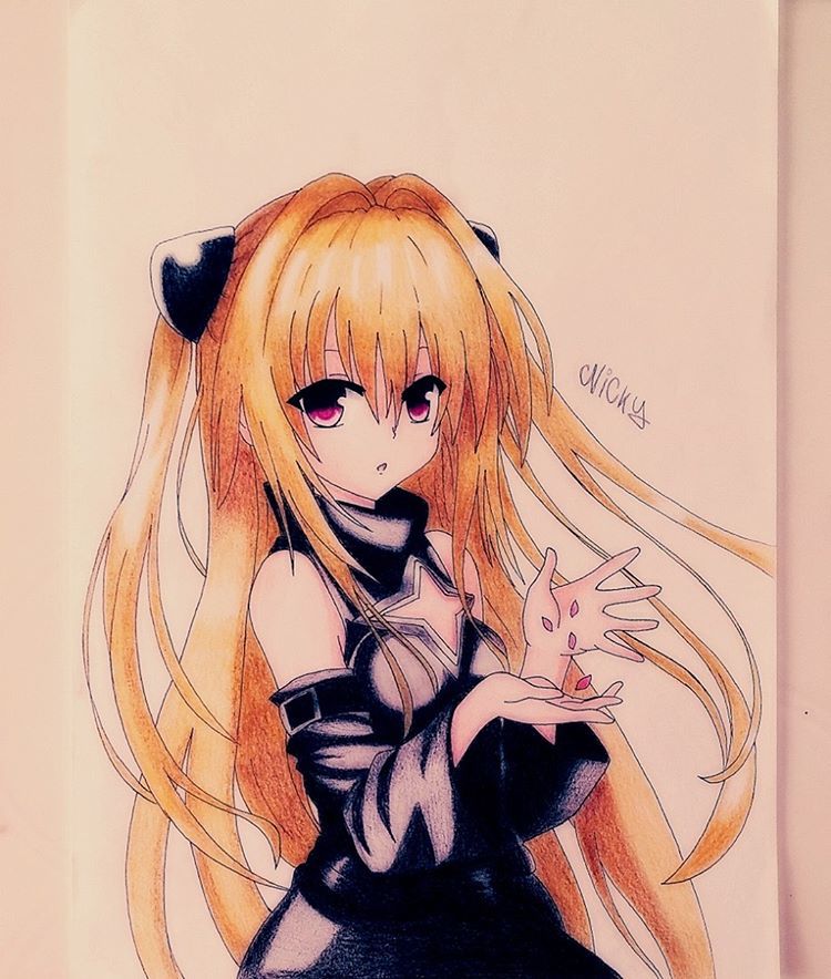 Yami's drawing (colored) | Scrolller