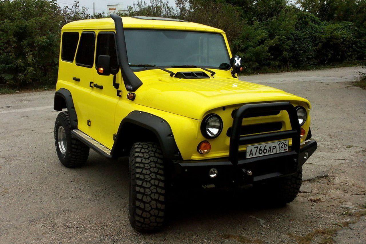 Yellow UAZ HUNTER from Russia with love with snorkel GKA | Scrolller