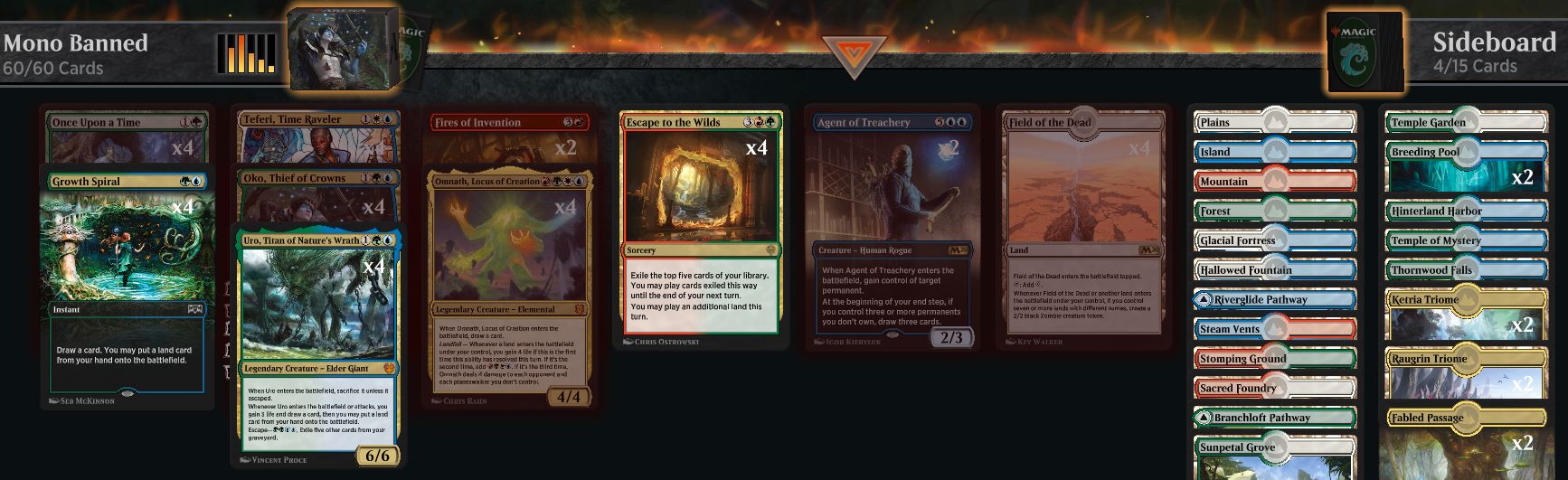 You can build a fully functional deck out of only cards banned in standard in the last year (and ...