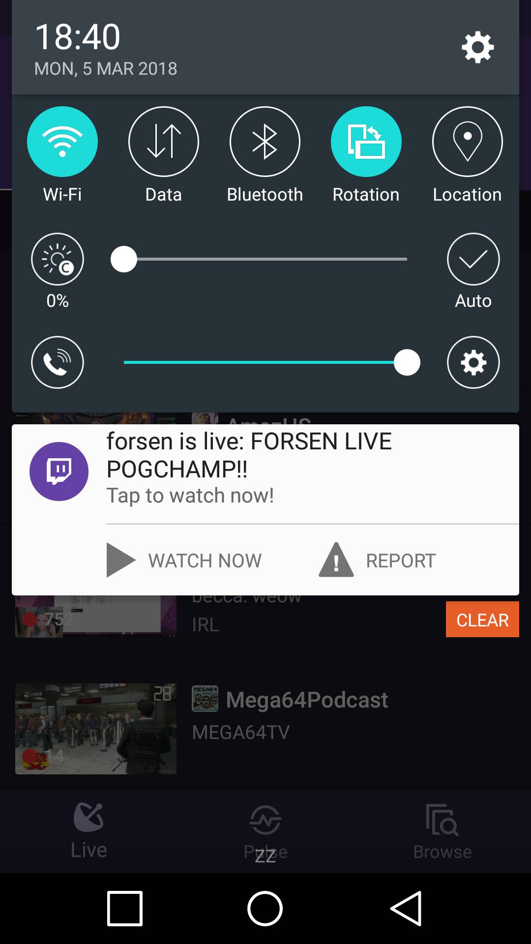 You can now report the strem as soon as you get notification! | Scrolller