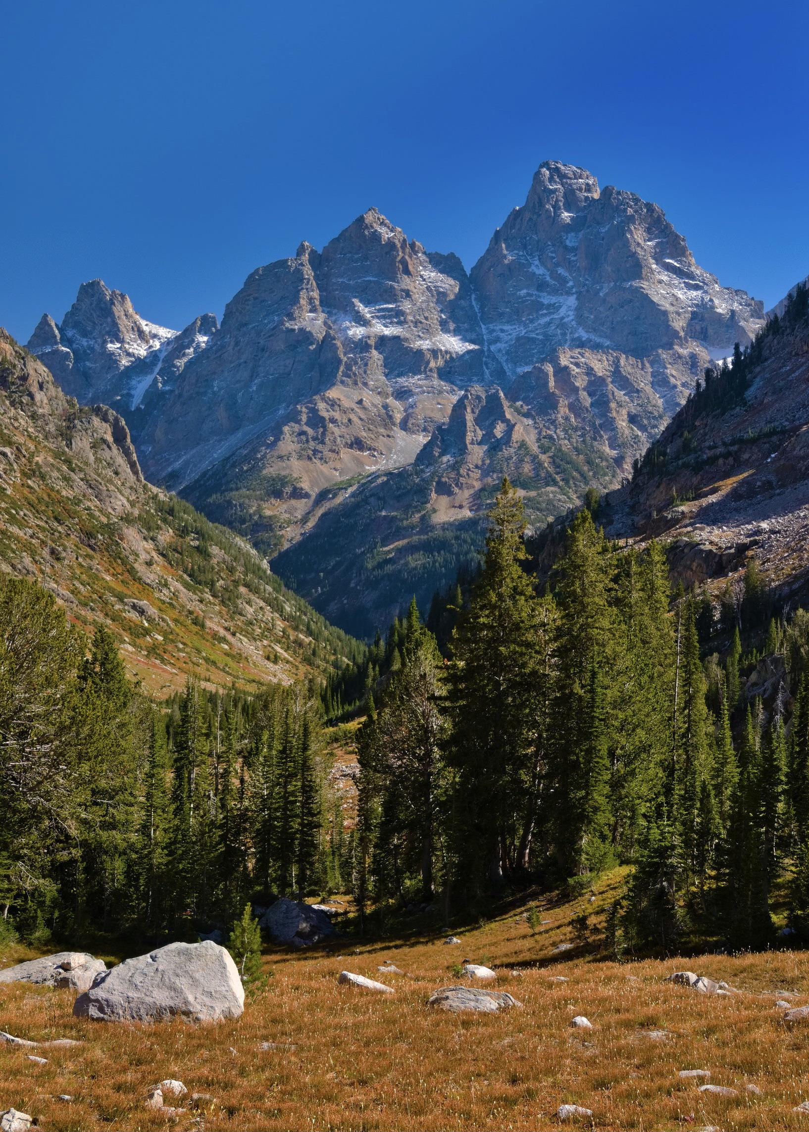 You can only get to see this side of the Tetons if you put in the miles, but it's worth it ...