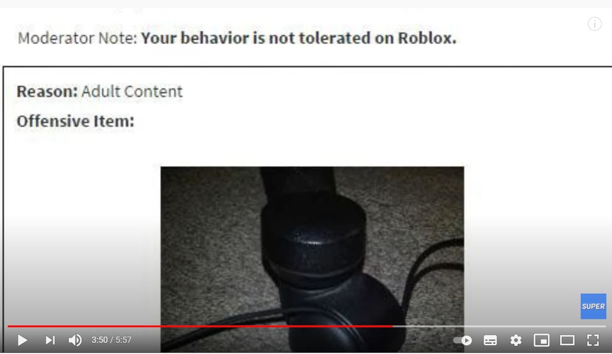Your behavior is not tolerated on ROBLOX | Scrolller