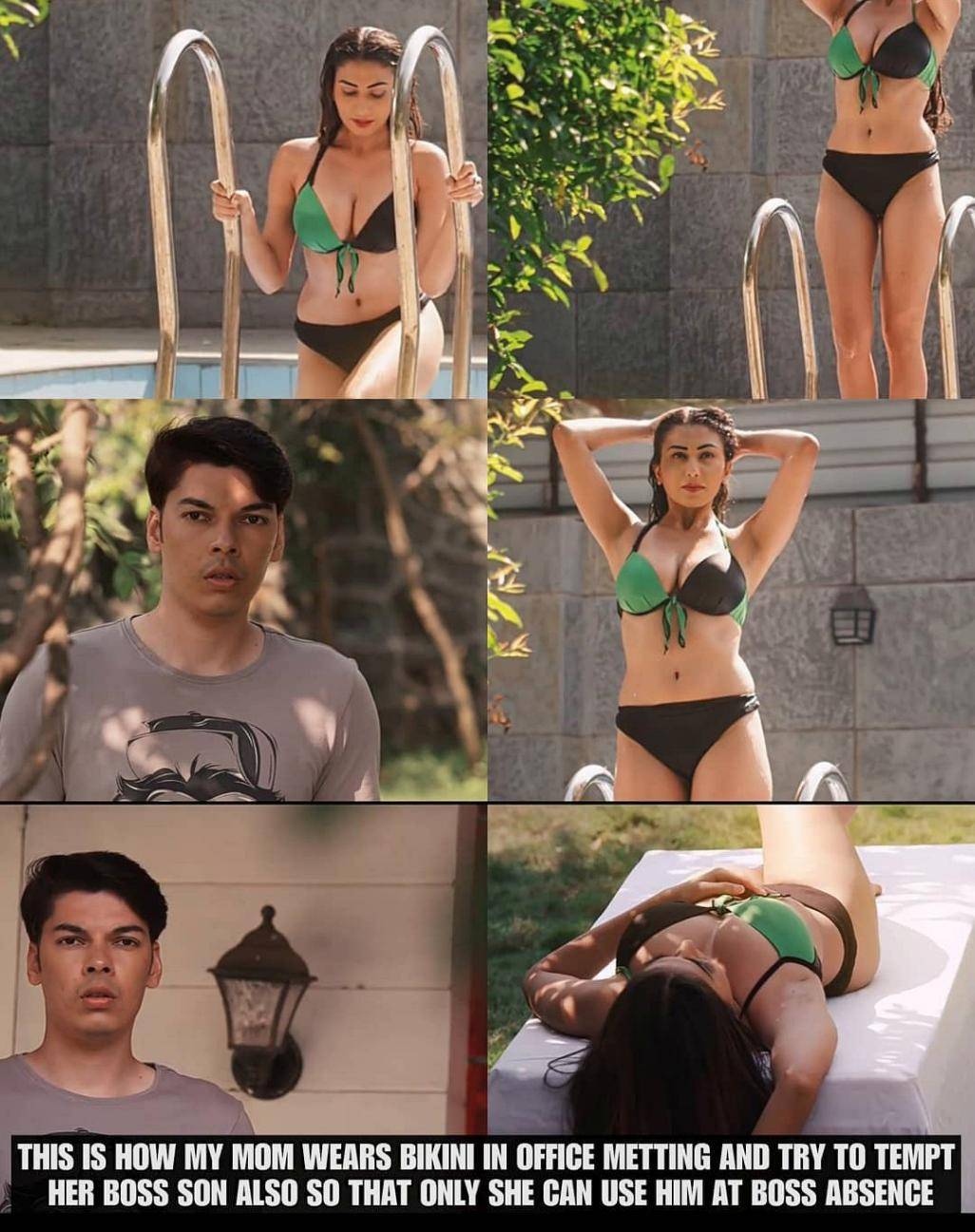 Your mother is the bread-earner for the family. Handicap father, useless son. Family relies on ...