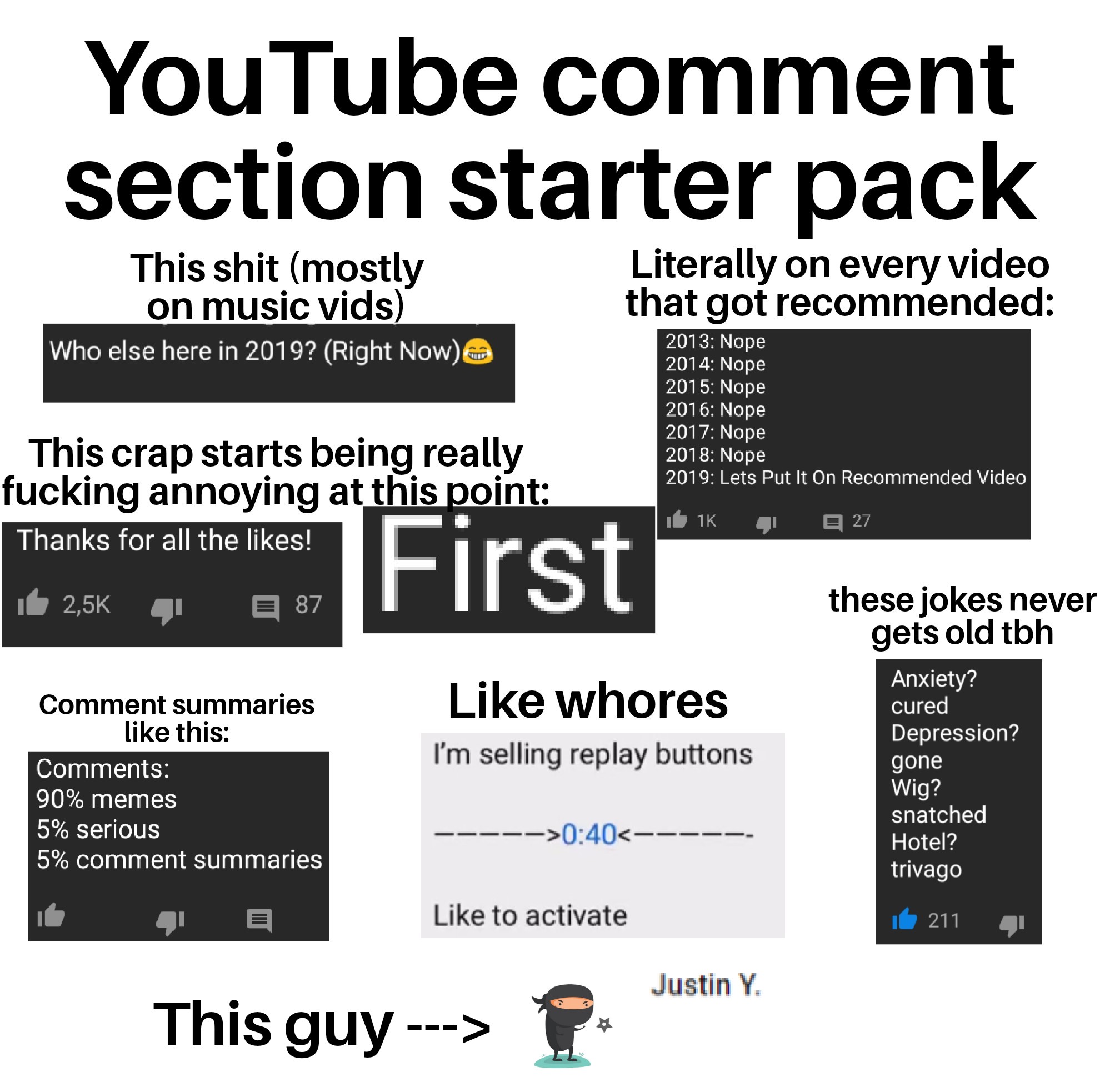 Youtube comments section Starter Pack!! | Scrolller