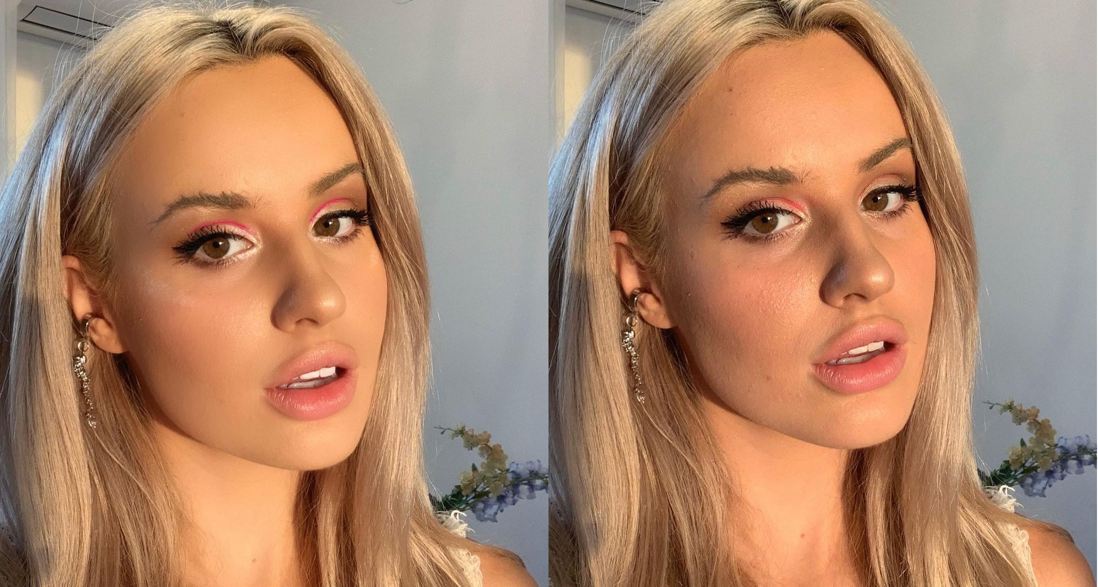 YouTuber and Instagrammer, she often shows how angles and facetune effect Instagram | Scrolller