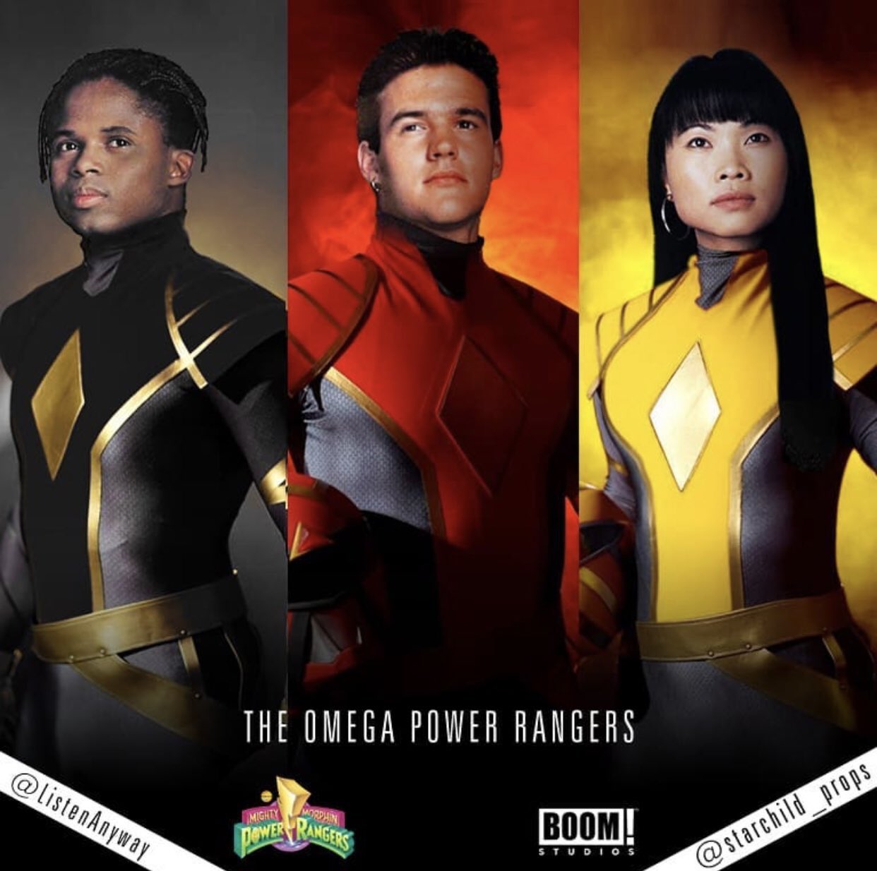 Zack, Jason and Trini as Omega Rangers | Scrolller