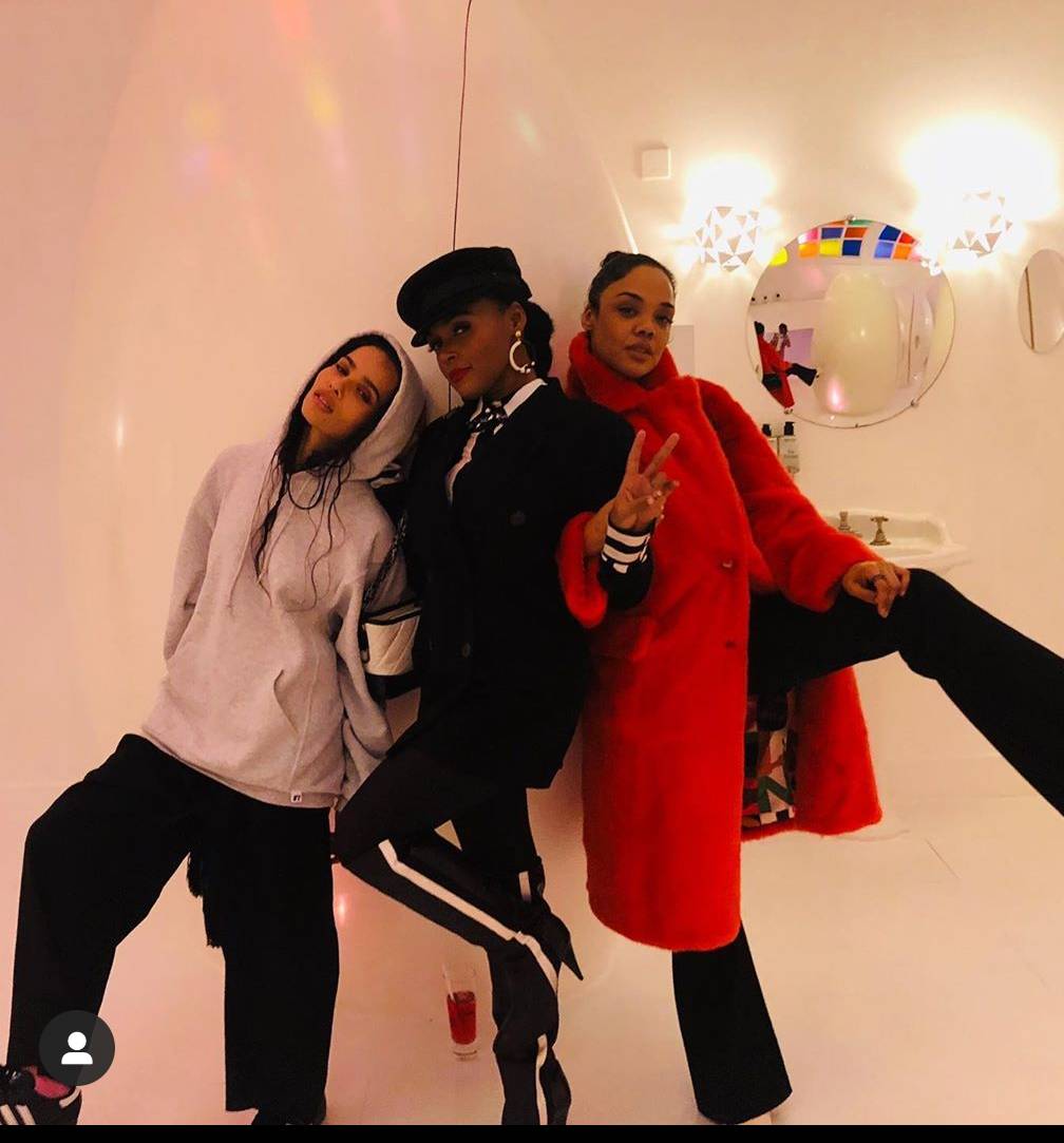Zoë Kravitz, Janelle Monae, and Tessa Thompson-Trying to break the ... Zoë Kravitz, Janelle Monae, and Tessa Thompson-Trying to break the ...