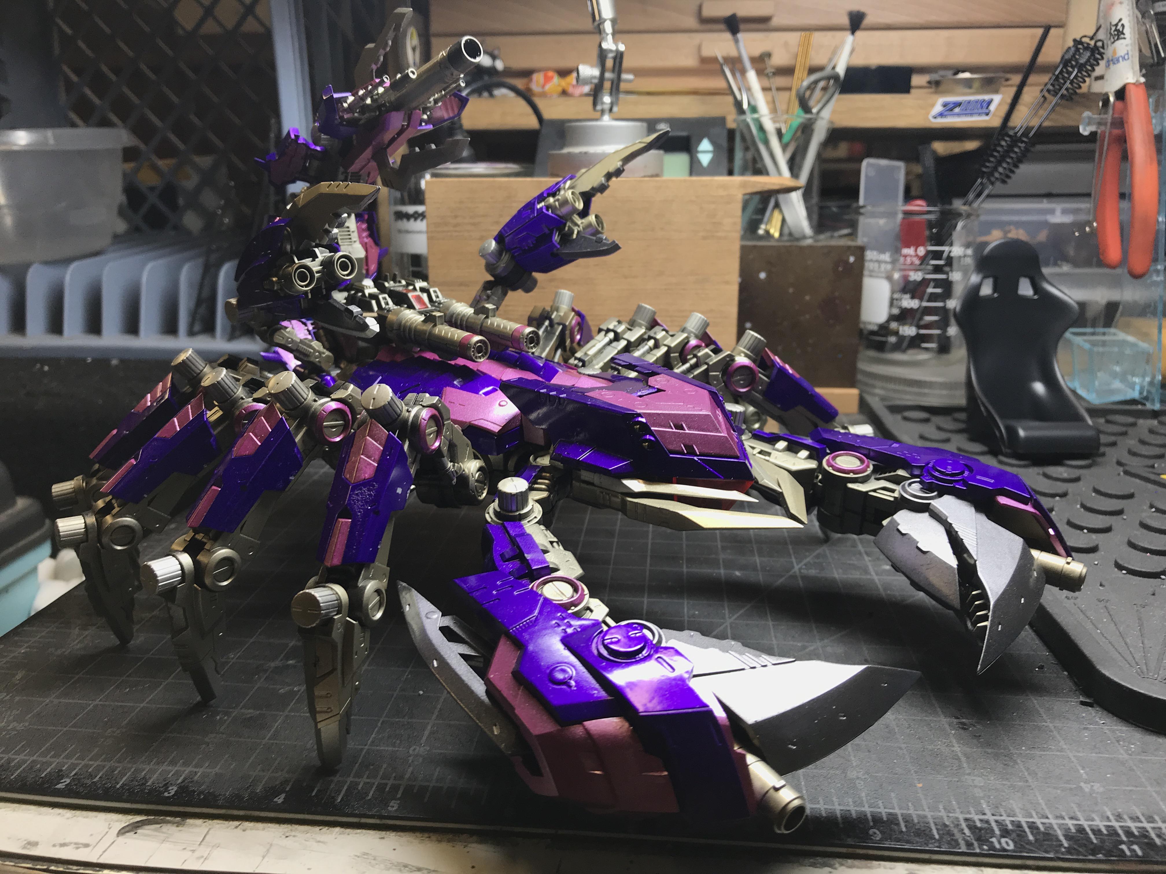 Zoids Death Stinger, painted and assembled, maybe done? | Scrolller