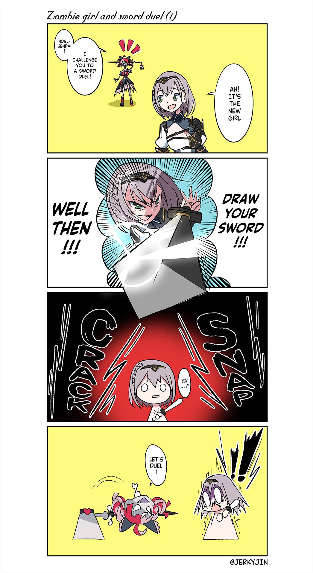 Zombie girl & Sword duel part 1 🧟⚔️ | Scrolller