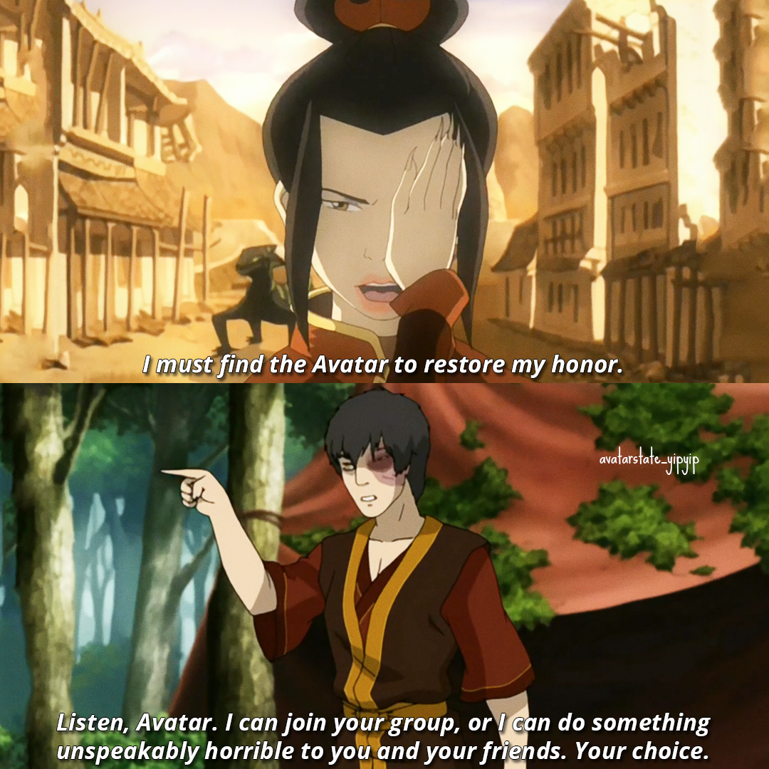 Zuko and Azula impersonating eachother | Scrolller