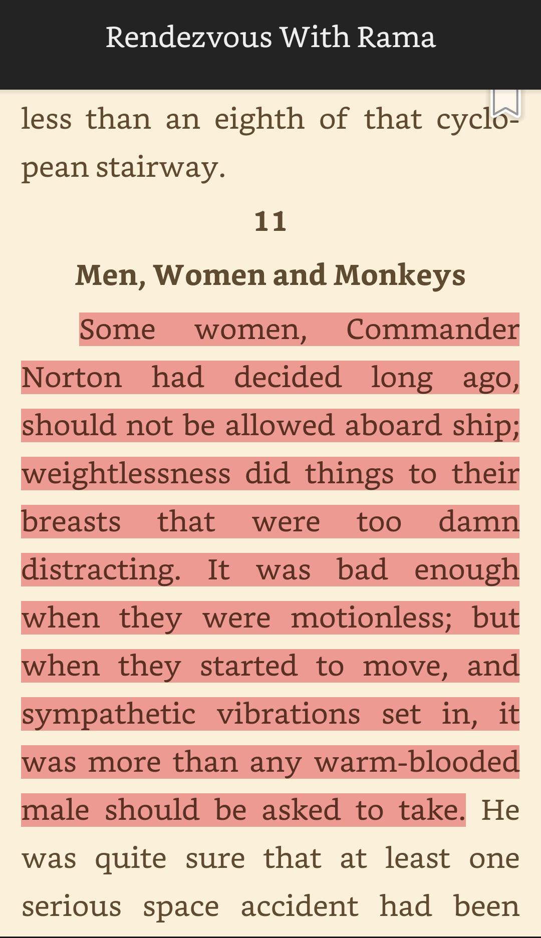 [Rendezvous with Rama - Arthur C. Clarke] The first paragraph I read after browsing this sub lol ...