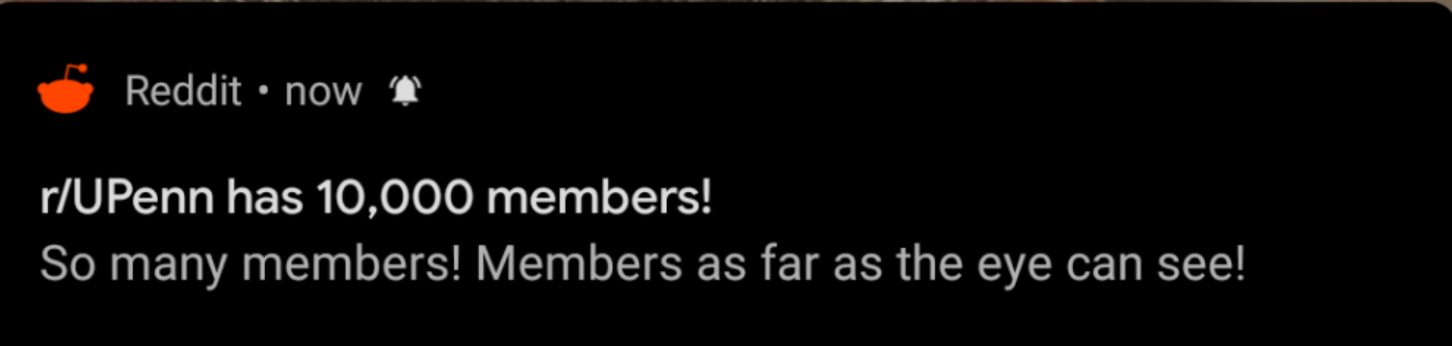 10k members for r/upenn!!! Congratulations? | Scrolller