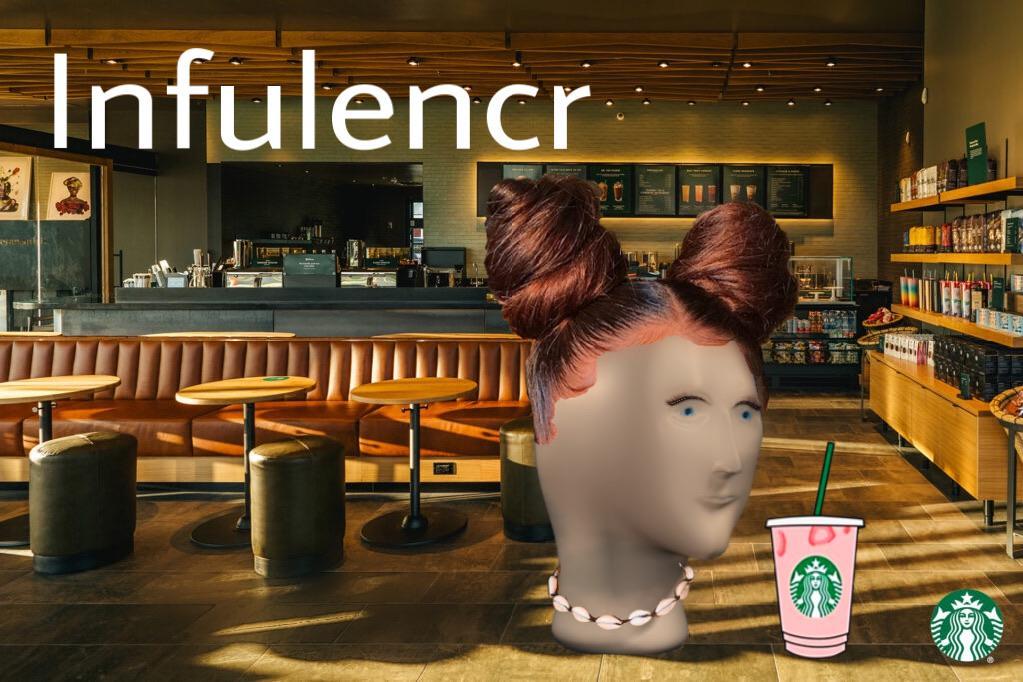 12 year old girl taking pictures of their drinks at Starbucks. | Scrolller