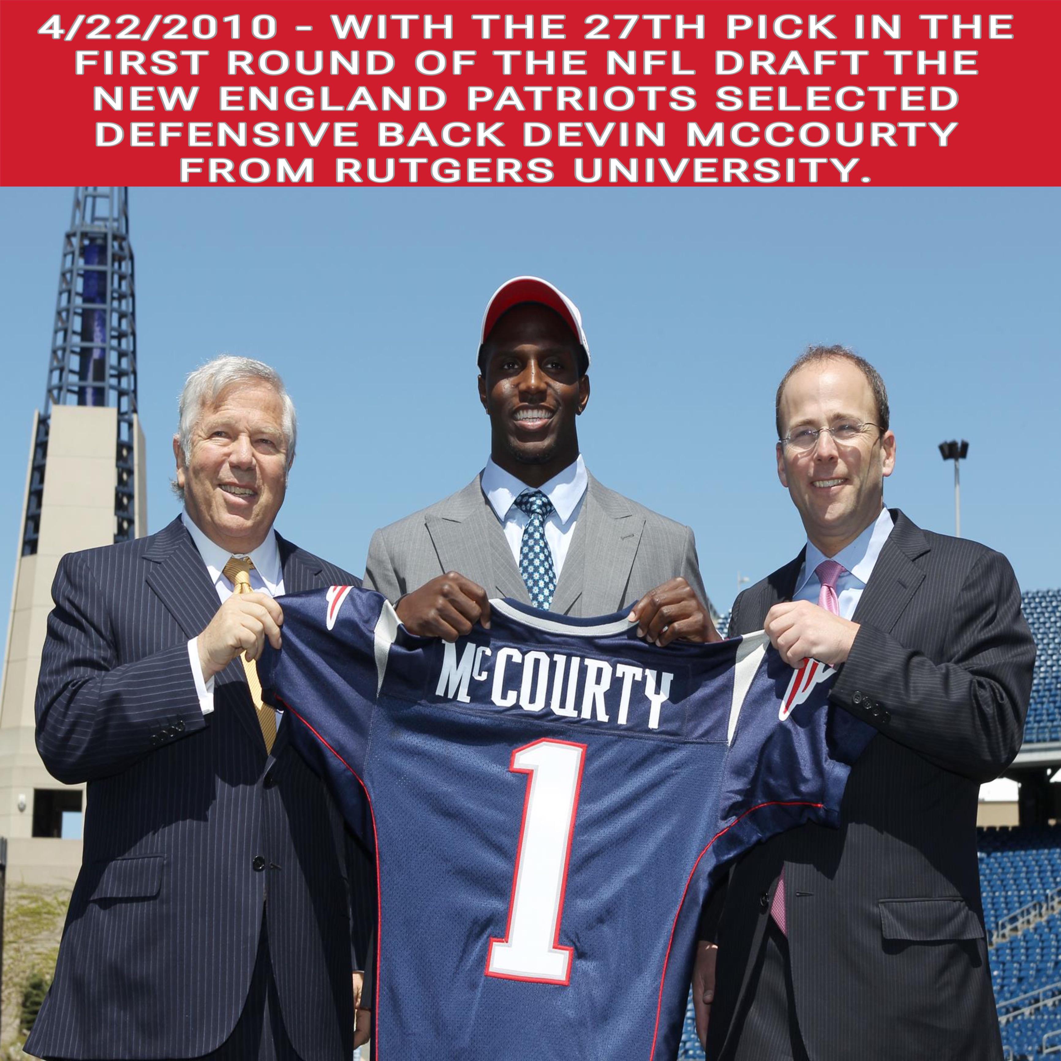 14 years ago today the Patriots drafted Devin McCourty | Scrolller