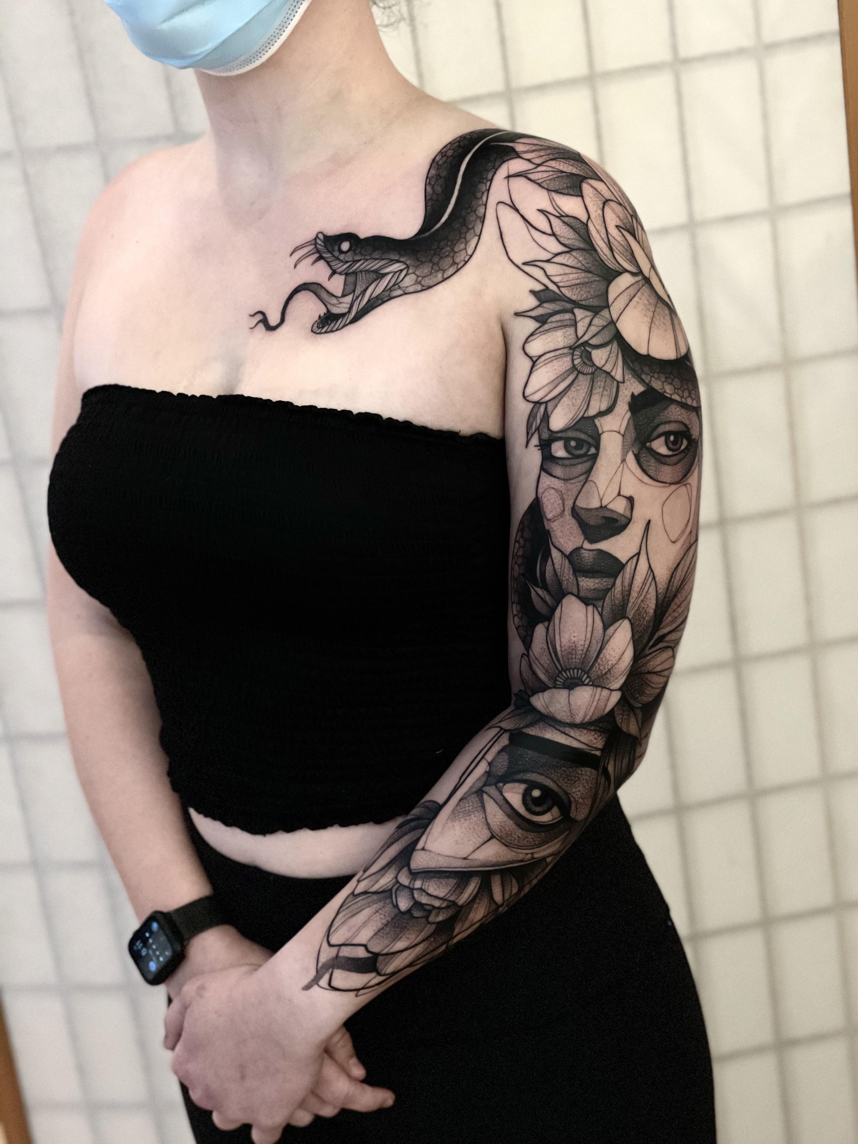 2 days in a row sleeve progress from Max LaCroix at Akara Arts in Milwaukee, WI | Scrolller
