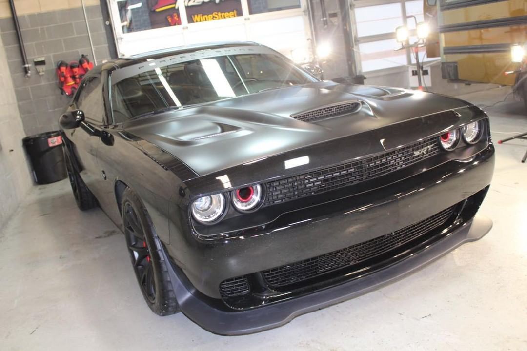2015 M6 phantom black hellcat Challenger with fresh cquartz ceramic coat. | Scrolller
