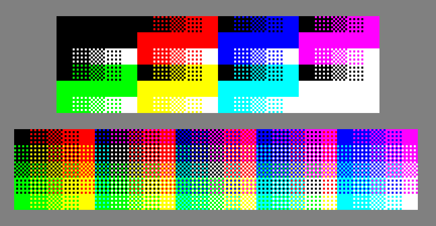 3 bit color and gradients | Scrolller