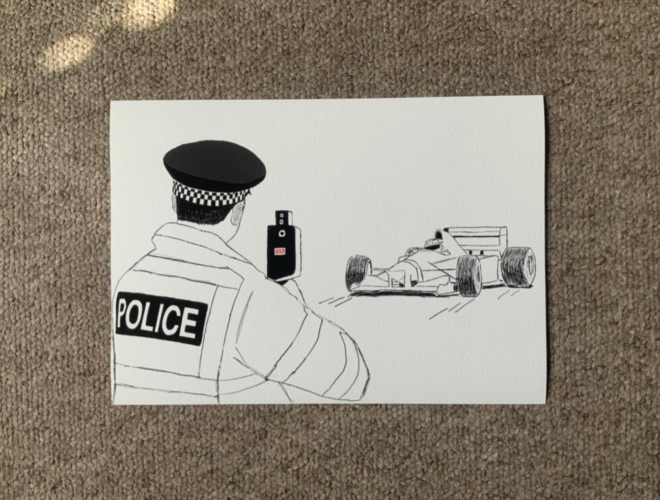 3 Points and £300, PRH artist, print, 2000 | Scrolller