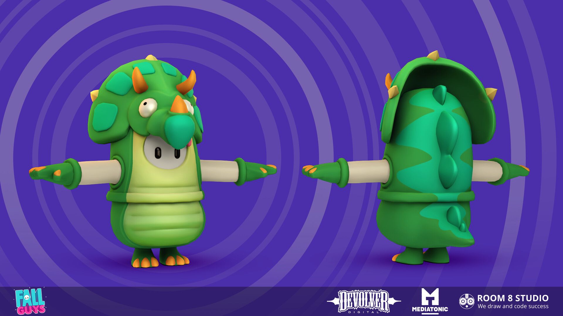 3D Character Created by Room 8 Studio For the Fall Guys: Ultimate Knockout Game | Scrolller