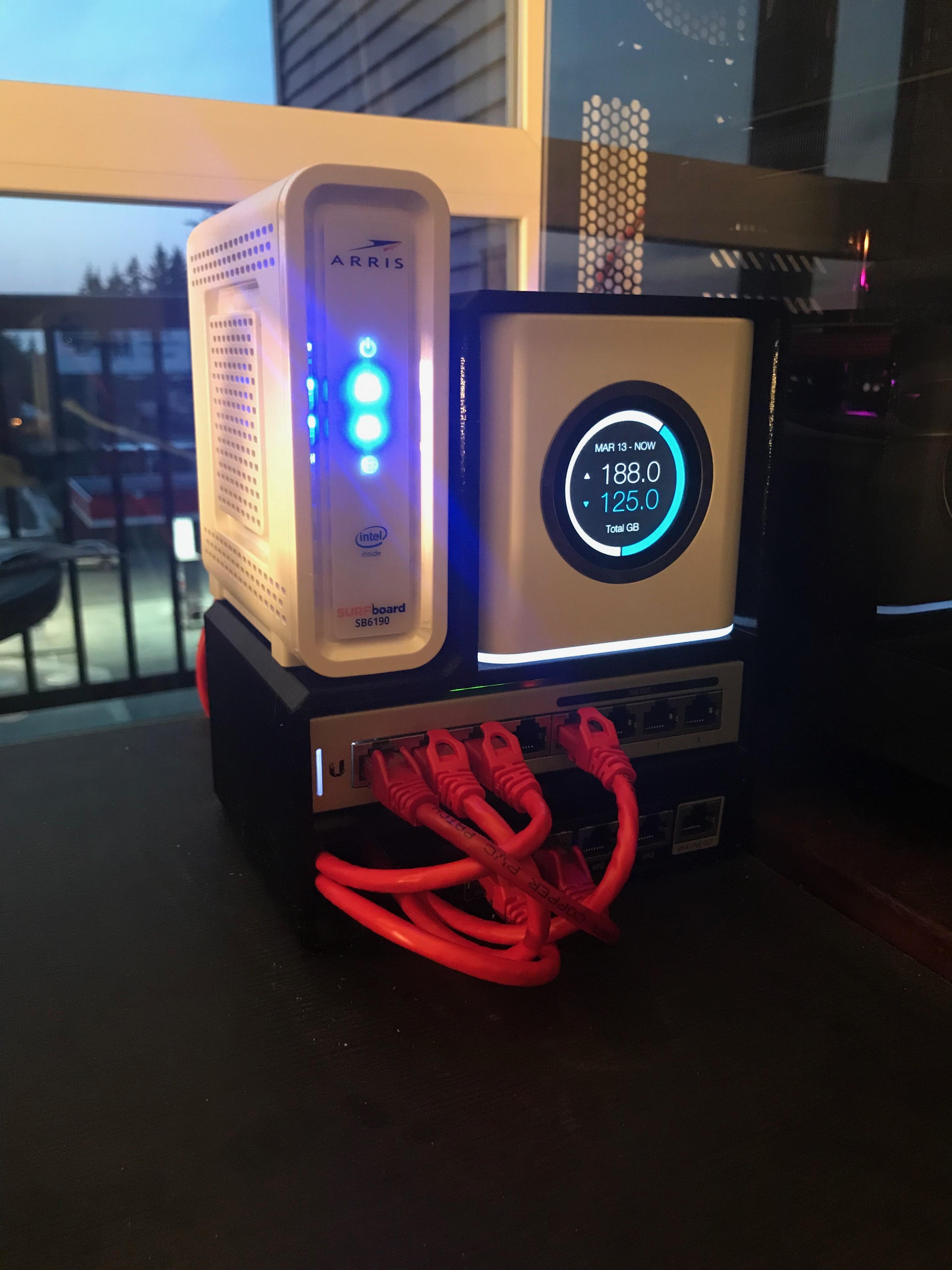 3D Printed Unifi & Amplifi Networking Rack! | Scrolller