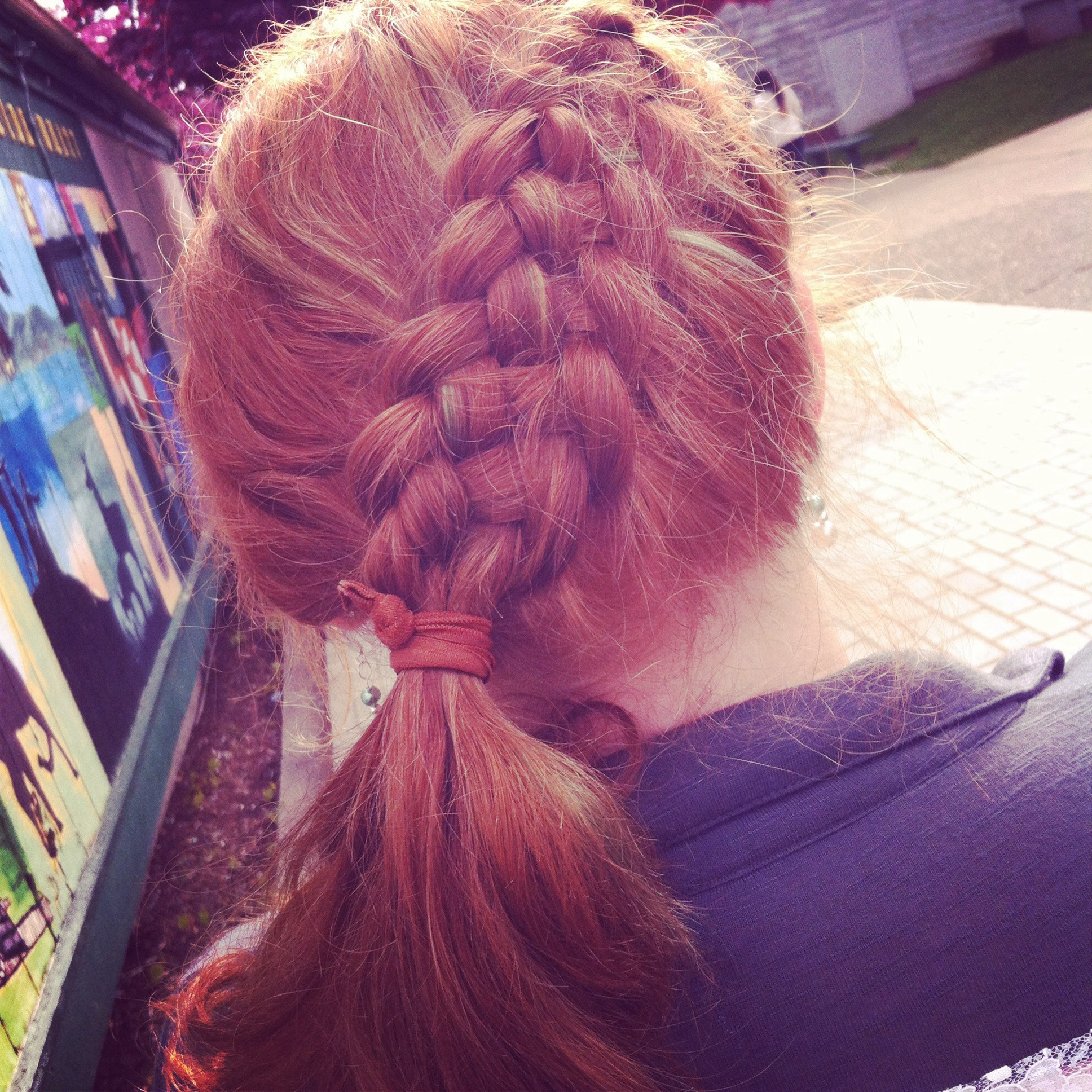 5 stranded Dutch braid on myself. x-post from r/fancyfollicles | Scrolller