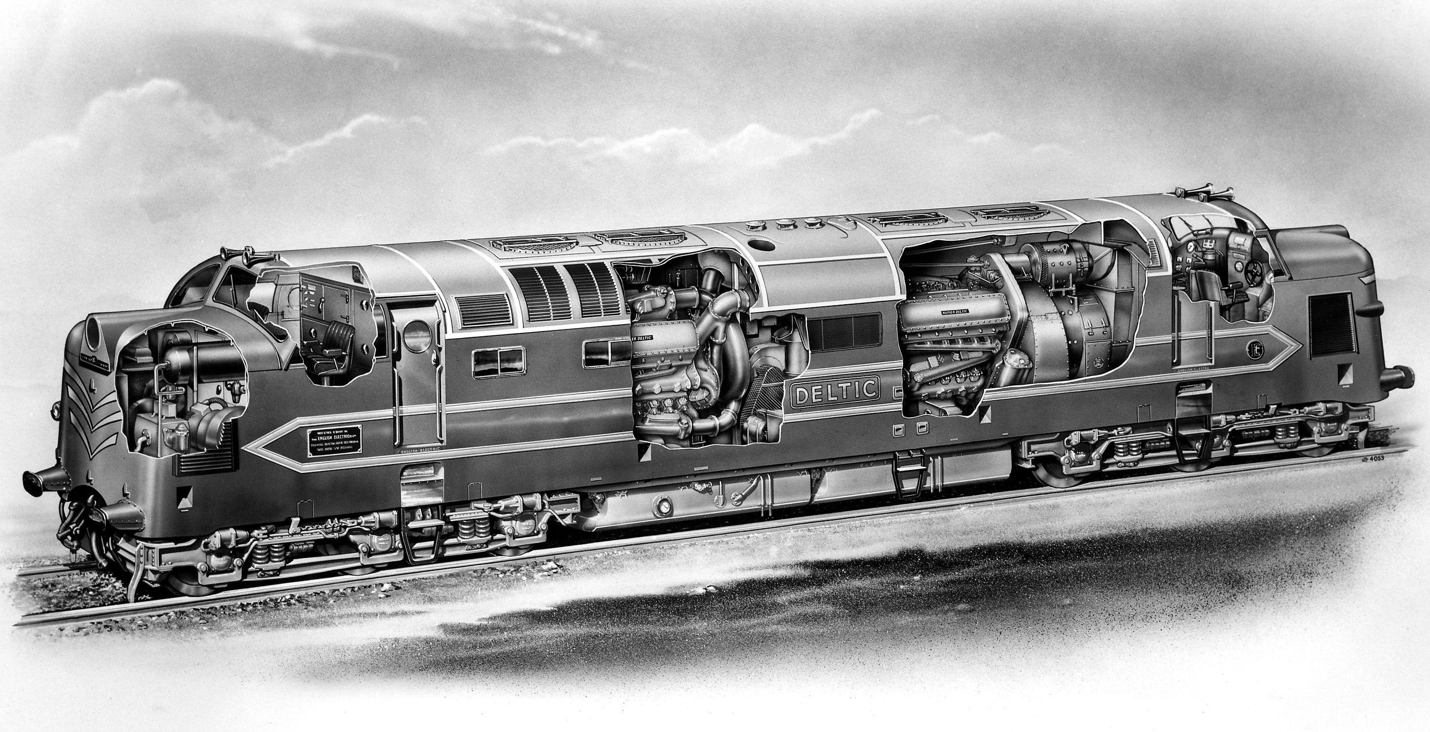 6200 Horsepower Class 55 Deltic | Scrolller