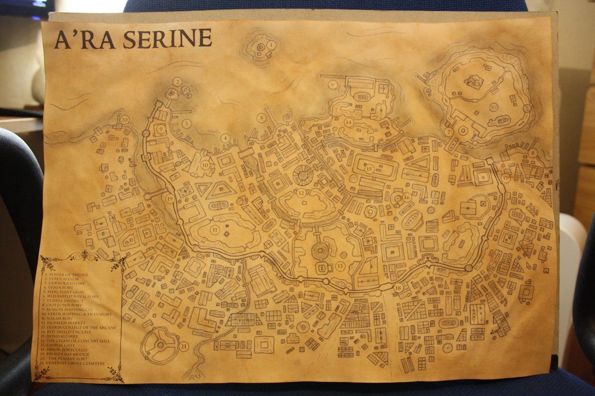 A city map for my DnD home game | Scrolller
