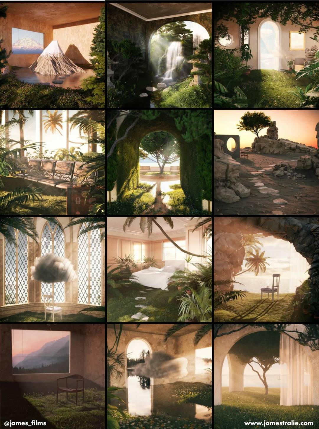 A collection of renders from my current project: "The Great Indoors" | Scrolller