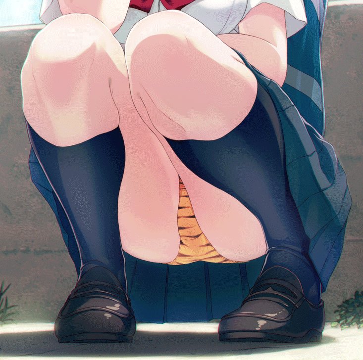 A different kind of striped pantsu. [Original] | Scrolller